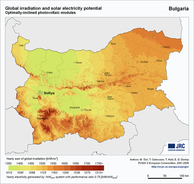 Слънчева енергия в България и потенциал на фотоволтаичните системи | SunService EOOD